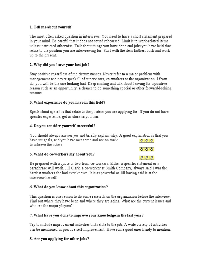 Interveiw Questions | PDF | Engineering | Leadership