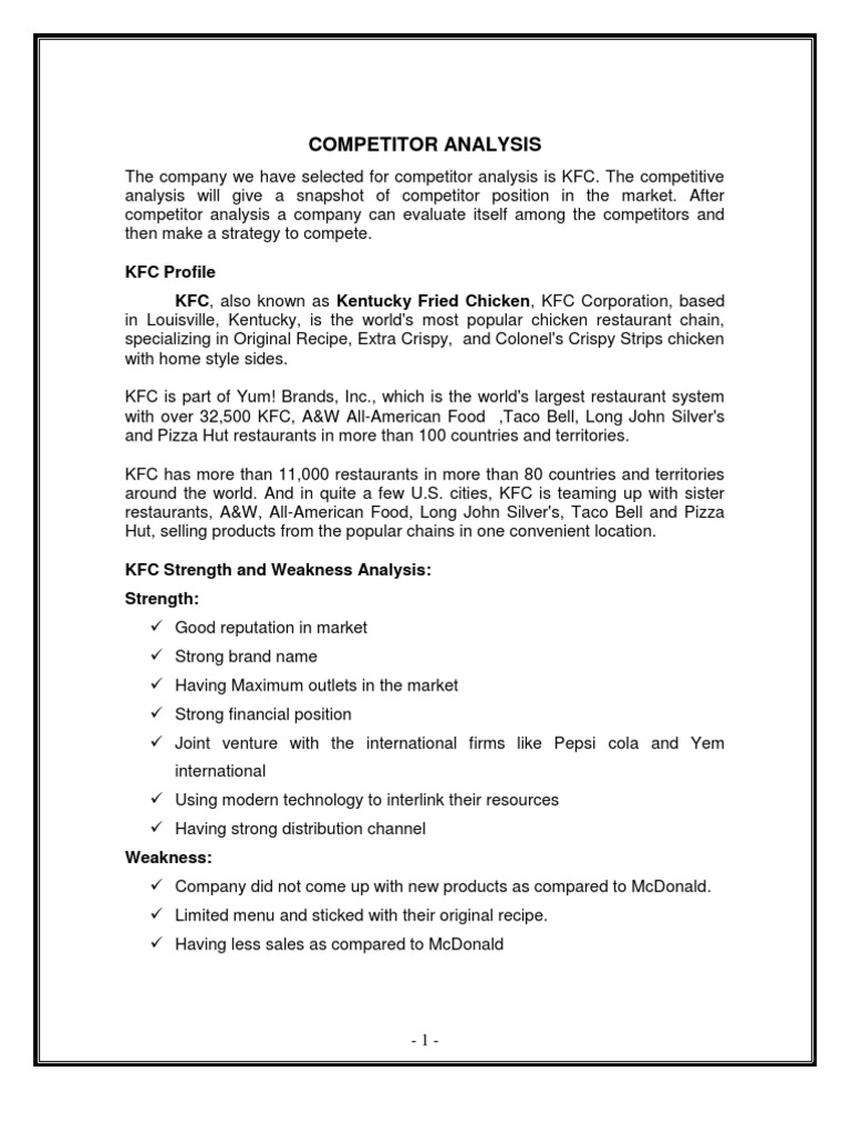 KFC (Final Project) | PDF | Fast Food Restaurants | Brand