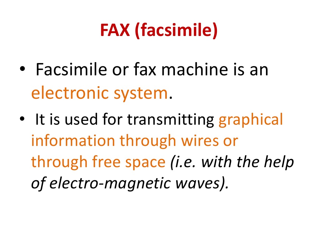 Facsimile or Fax Machine Is An | PDF | Fax | Charge Coupled Device