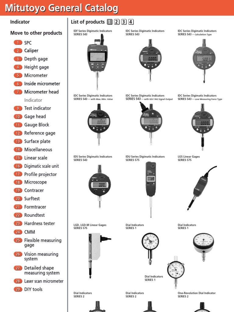 Mitutoyo General Catalog | PDF | Engineering Tolerance | Accuracy And ...