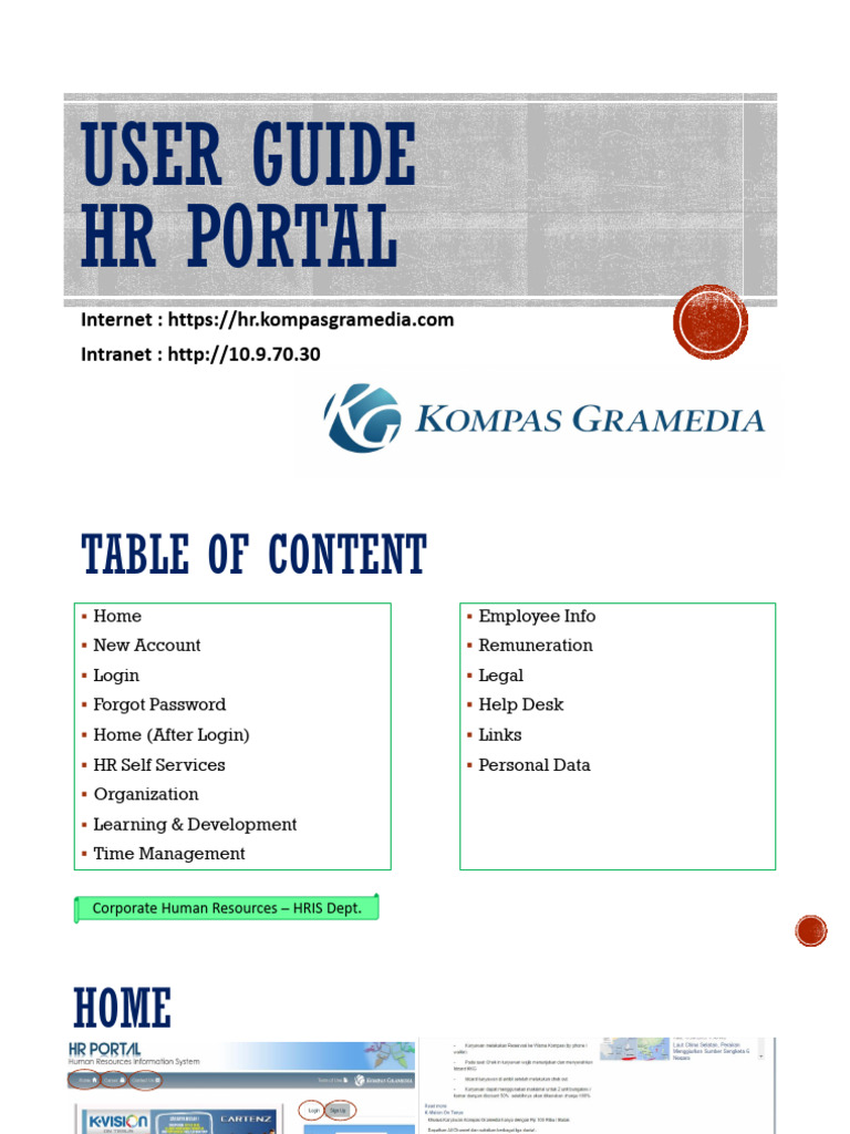 User Guide HR Portal | PDF