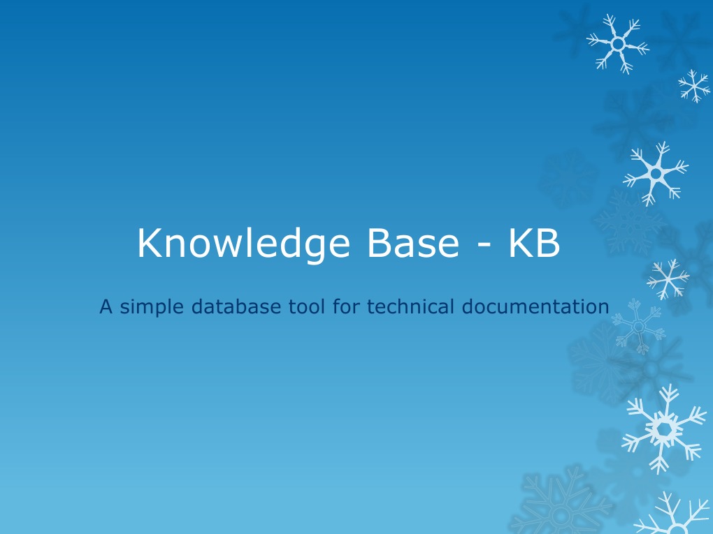 Knowledge Base - KB - Updated | PDF | Databases | Statistical ...