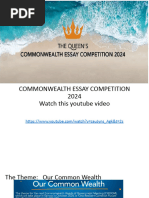 Queen's Commonwealth Essay Contest 2025 | PDF