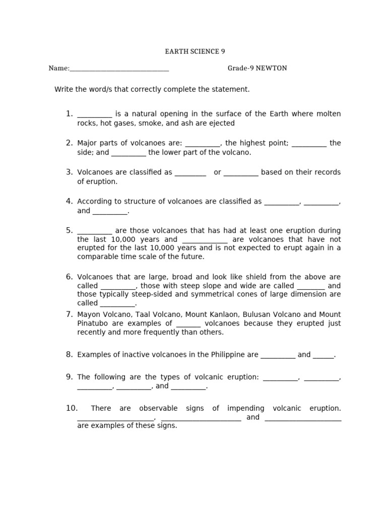 Earth Science 9 | PDF