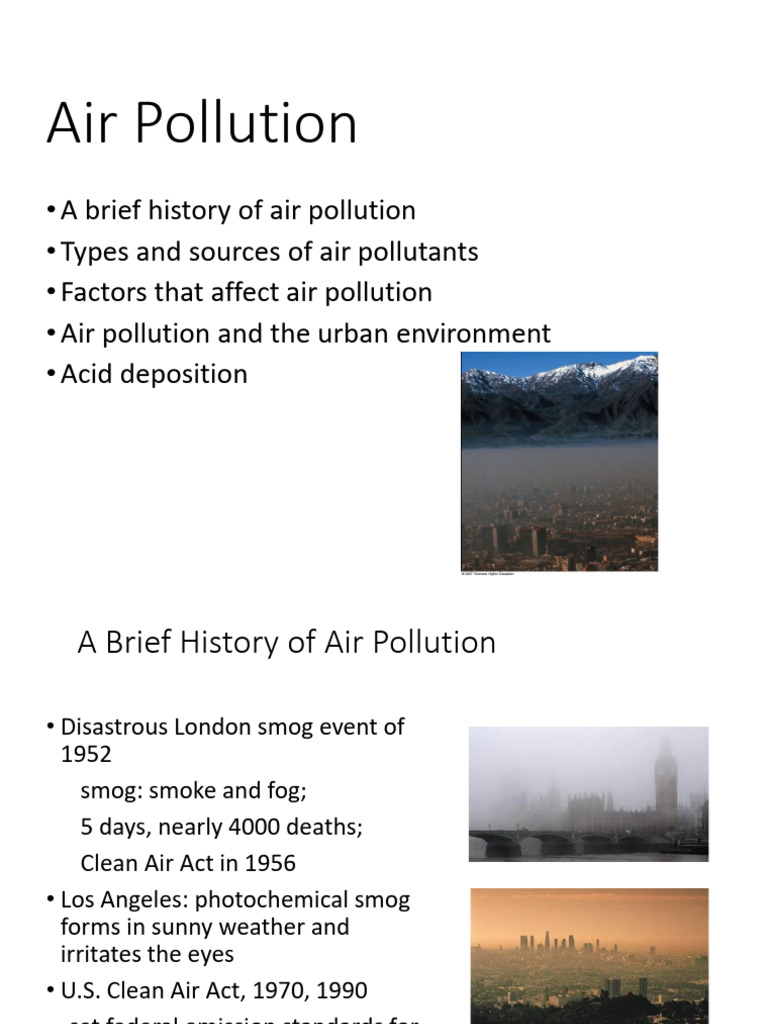 Air Pollution Effect | PDF | Air Pollution | Clean Air Act (United States)