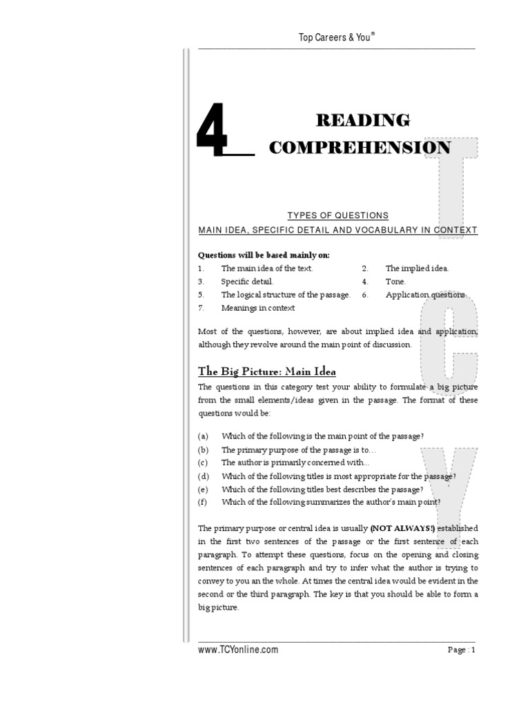 Reading Comprehension: Top Careers & You | PDF