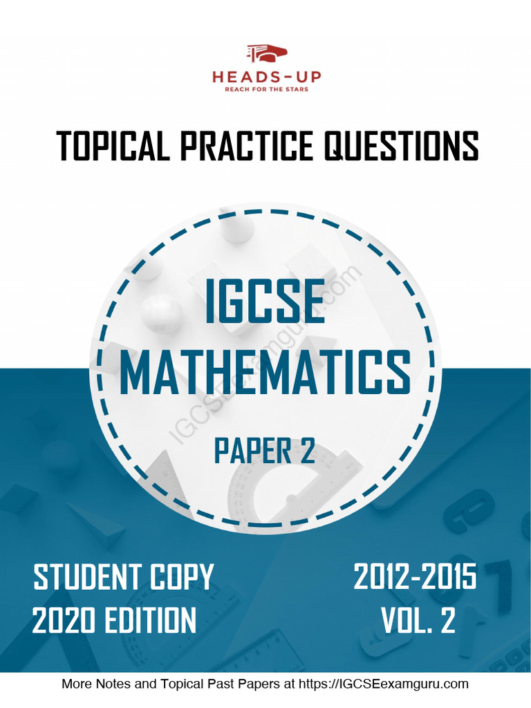 IGCSE Topical Past Papers Math P2 - Flatten | PDF | Mathematics ...