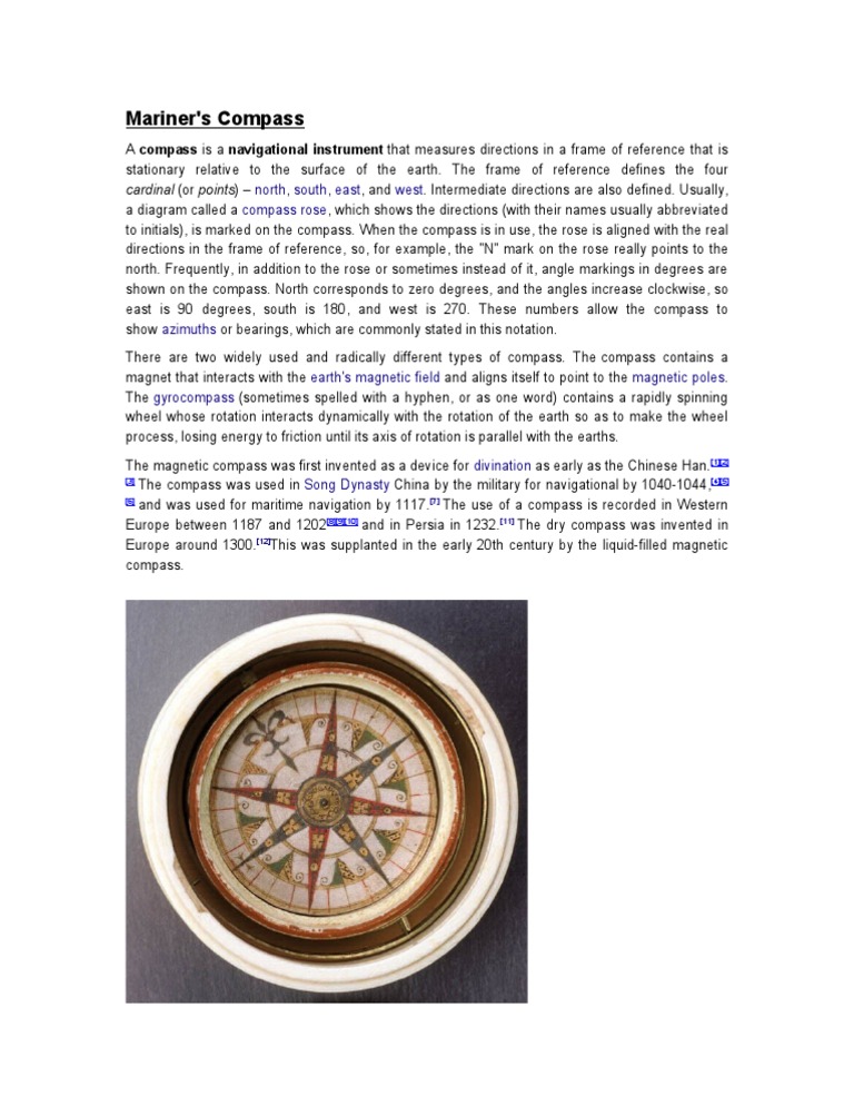 Mariner Compass | PDF