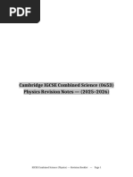 AQA GCSE Physics Paper 2 Topics List | PDF | Waves | Force