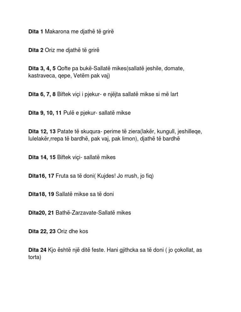 Dieta 24 Ditore | PDF