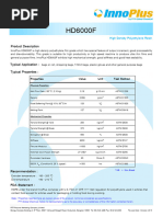 HDPE 5502 Technical Data Sheet | PDF | Materials | Physical Sciences
