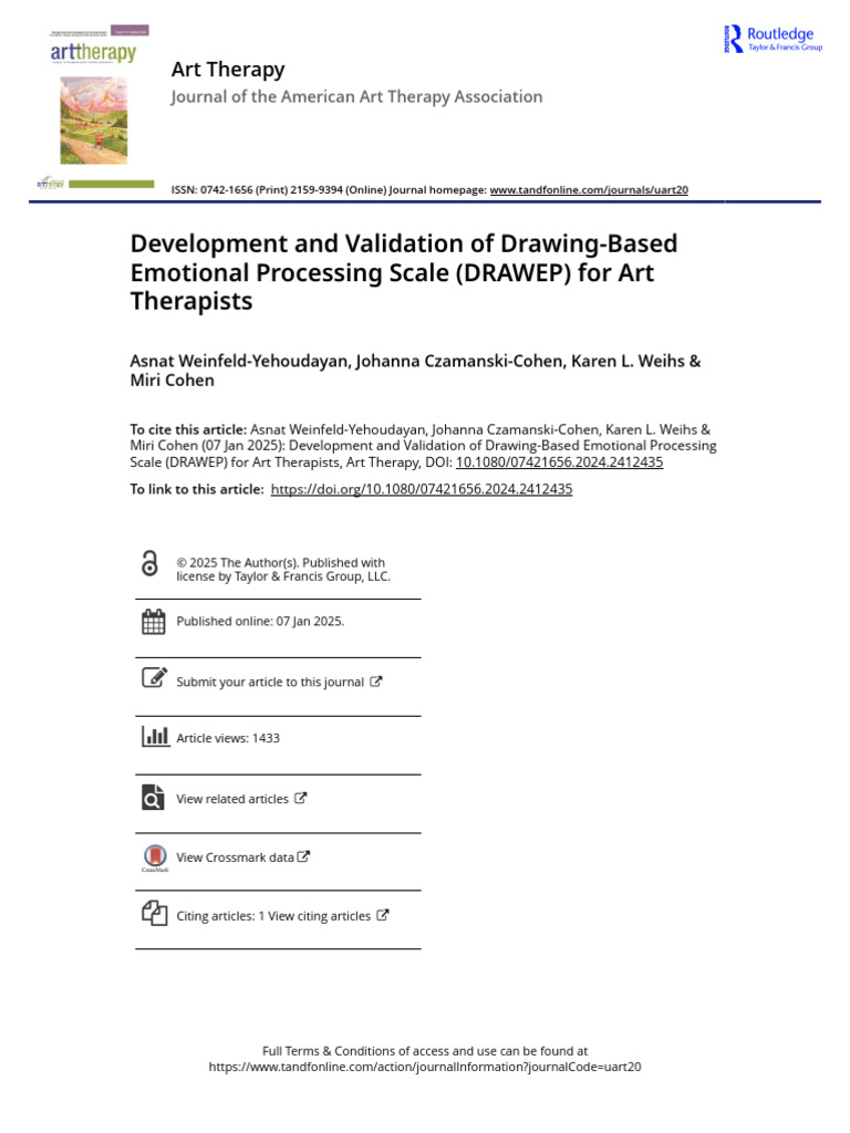 Development and Validation of Drawing-Based Emotional Processing Scale ...