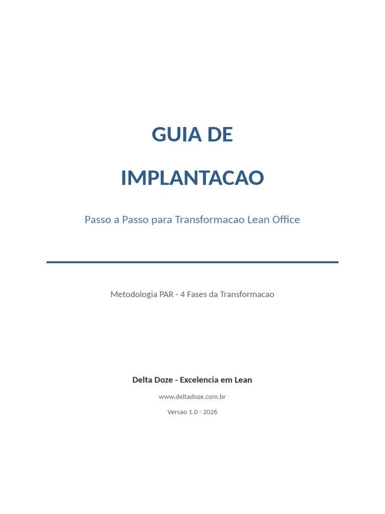 07 Guia Implantacao Lean Office | PDF | Fabricação enxuta | Gestão de ...
