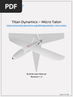 Talon 1400 UAV User Manual | PDF | Screw | Aircraft