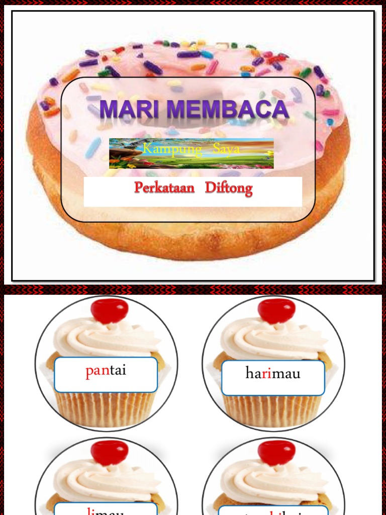 Kad Bacaan Diftong | PDF