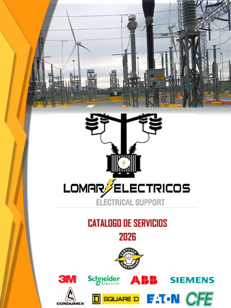 Catalago de Servicios Lomar 2026 | PDF | Ingenieria Eléctrica ...