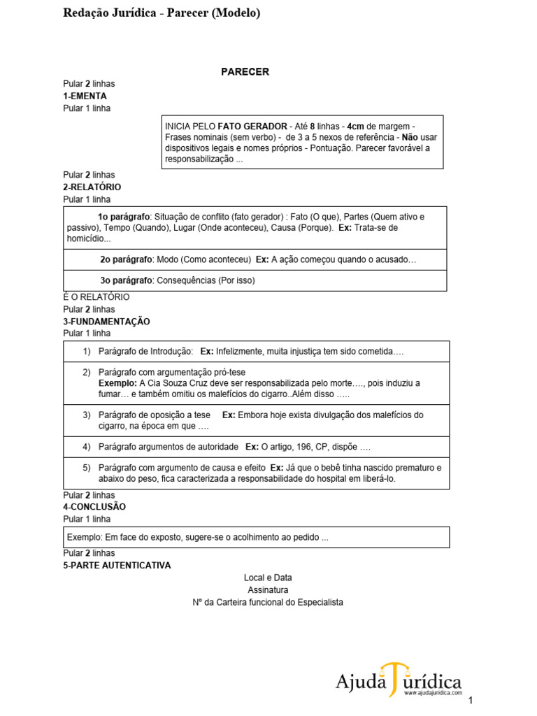 Parecer Modelo | PDF