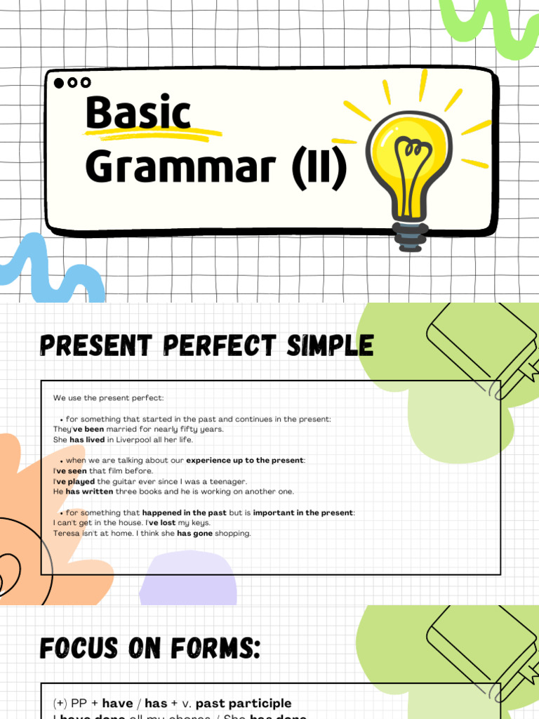 Basic Grammar Review 2 | PDF