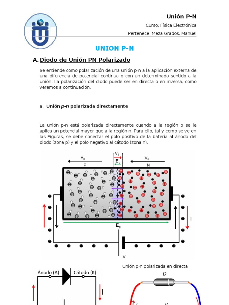 Union P-N | PDF | Unión PN | Diodo