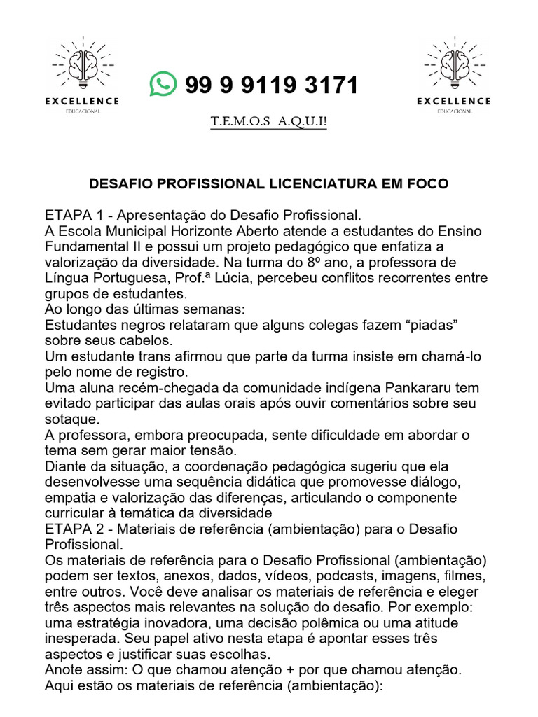 ETAPA 2 - Materiais de Referência (Ambientação) para o Desafio ...