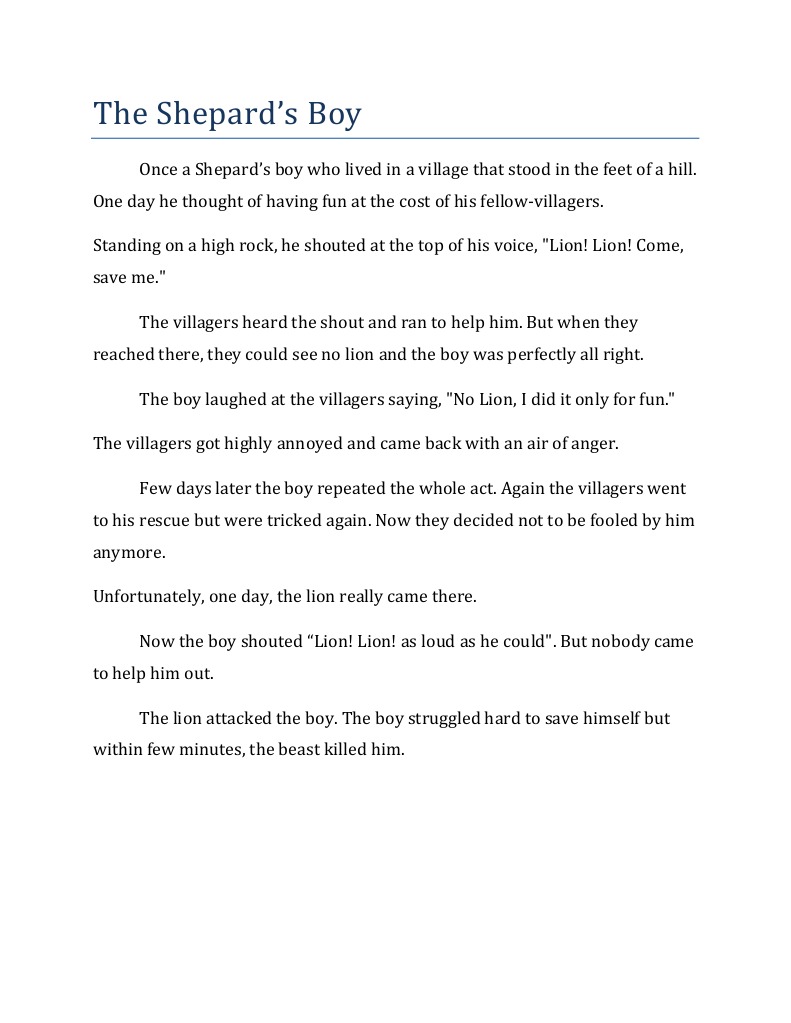 The Shepards Boy | PDF | Poetry