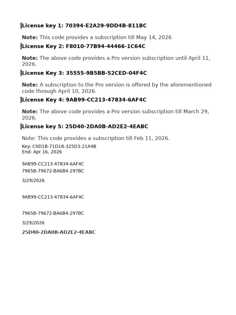 Dirver Booster 13 Licese Keys | PDF