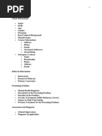 Basic Intake Interview Template | PDF