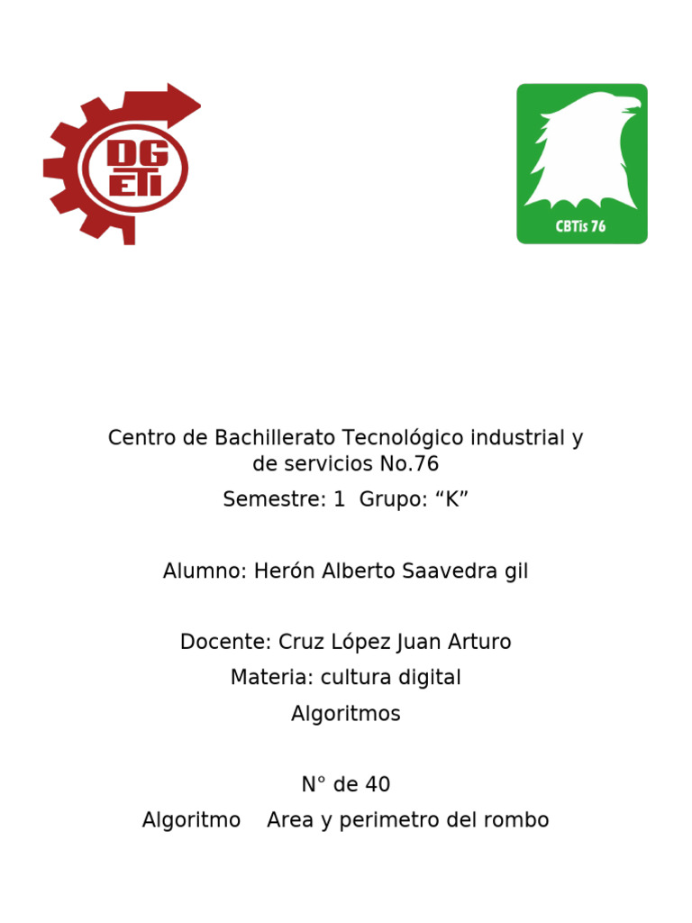 Algoritmos Heron Alberto Saavedra Gil | PDF