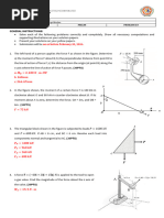 A Level Physics: Moments Questions | PDF