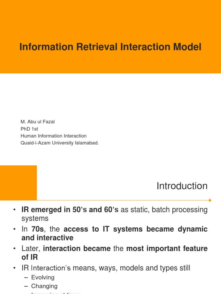 Human Information Retrieval Model | PDF | Information Retrieval | Web Search Engine
