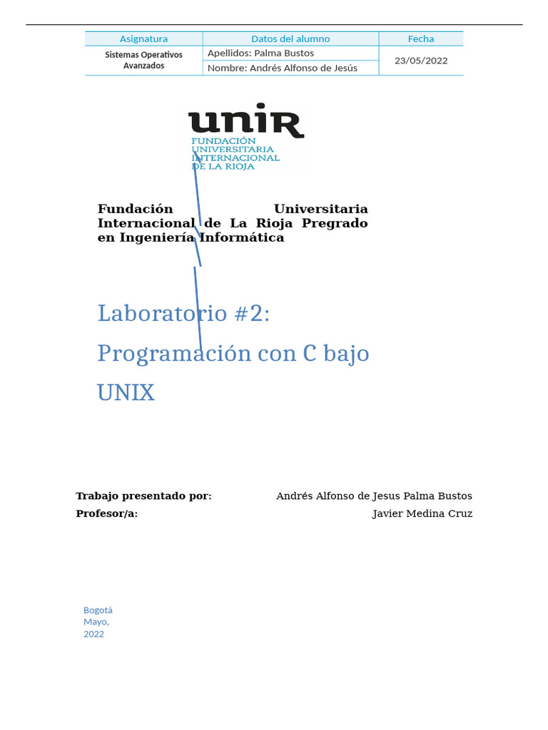 Programacion Con c Bajo UNIX.docx | PDF | Archivo de computadora ...