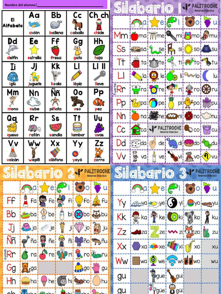 Silabario y Abecedario | PDF
