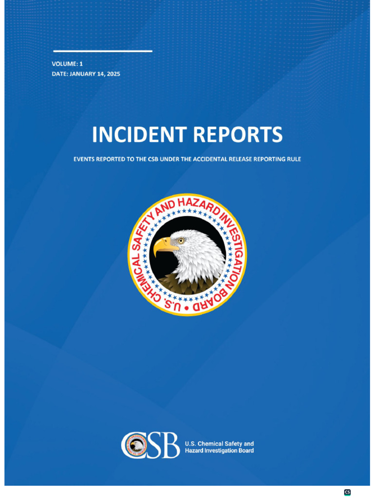 CSB Incident Report | PDF