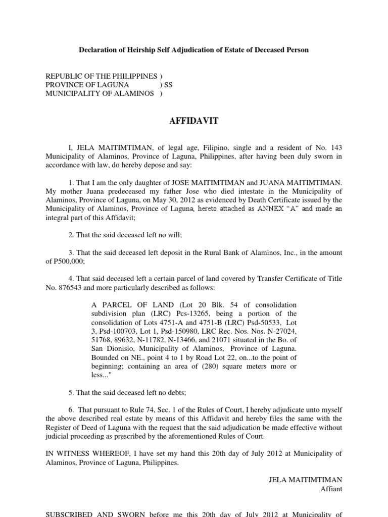 Affidavit Final | PDF | Affidavit | Legal Communication