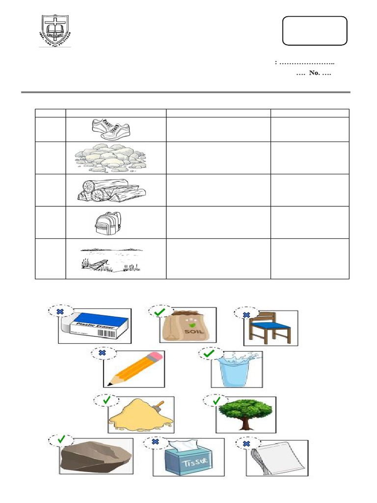 WS 13 Natural and Man-Made Objects | PDF