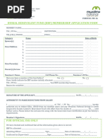 NASFUND Membership Application Form | PDF | Government Finances | Taxes