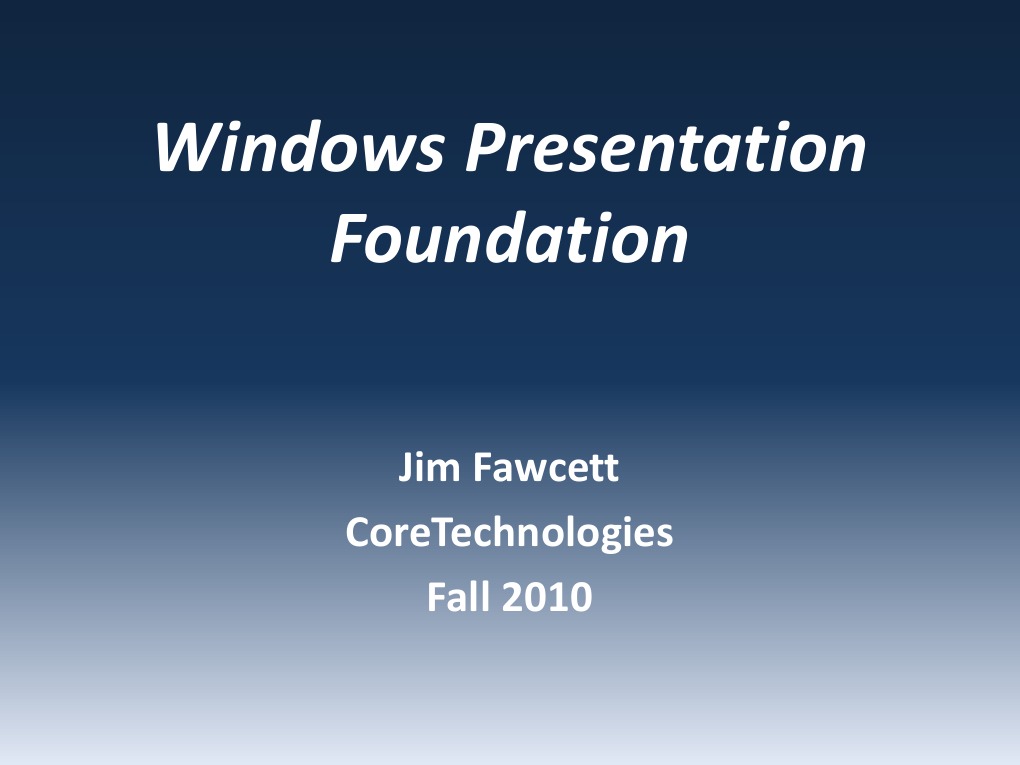 Windows Presentation Foundation Pdf Extensible Application Markup Language Windows