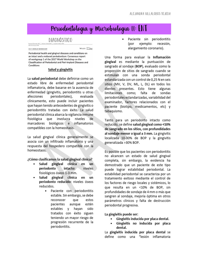 Perio Ii Ent | PDF | Periodoncia | Ramas de Odontología