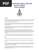 Entered Apprentice Study Guide | PDF | Freemasonry | Masonic Lodge