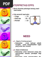 Interpretasi Needs Epps | PDF | Pengembangan Diri
