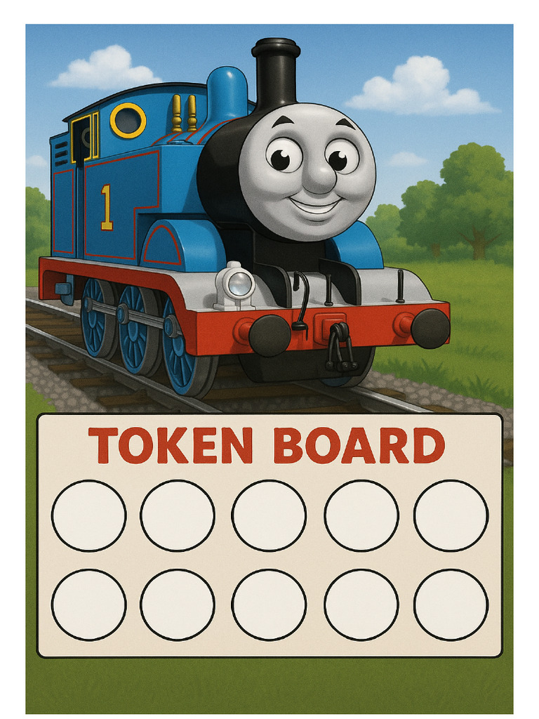 Thomas Train Token Board Large | PDF