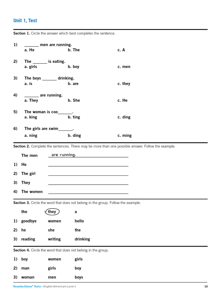 Unit 1 Test | PDF