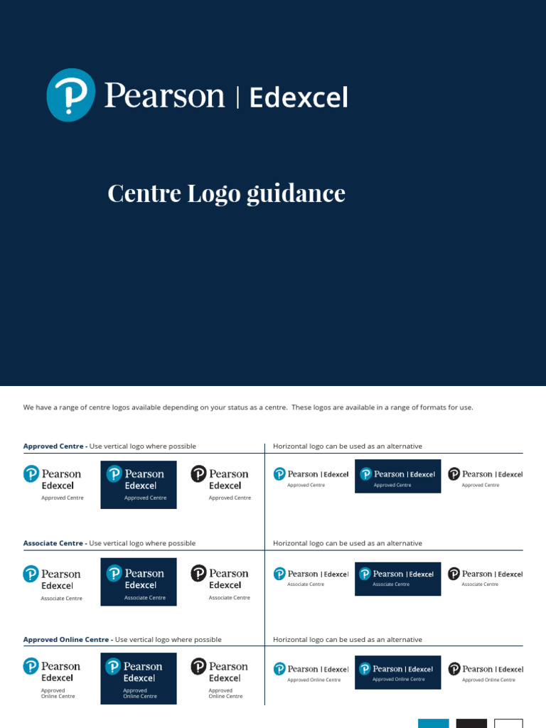 Pearson Edexcel Centre Logo Guidance | PDF | Logos | Graphic Design