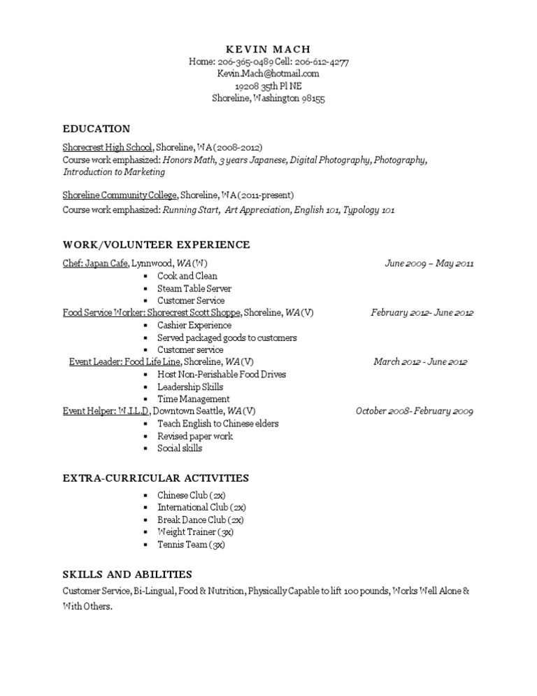 Kevins Resume | PDF