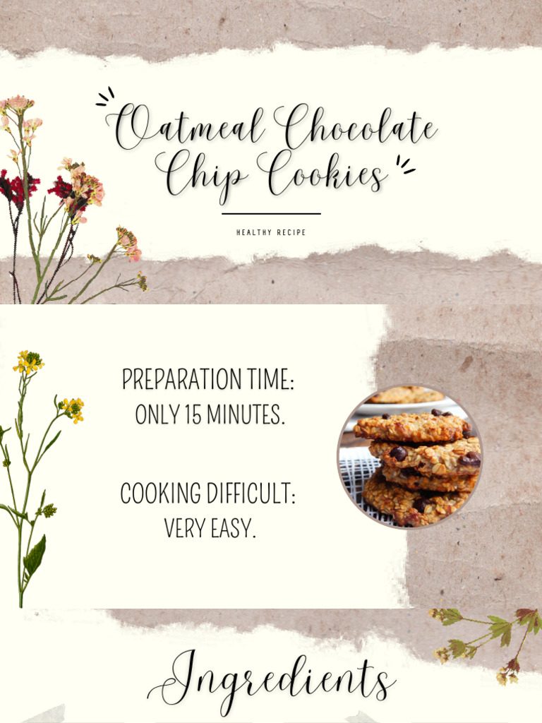 Cookies and Math Recipe and Fractions | PDF