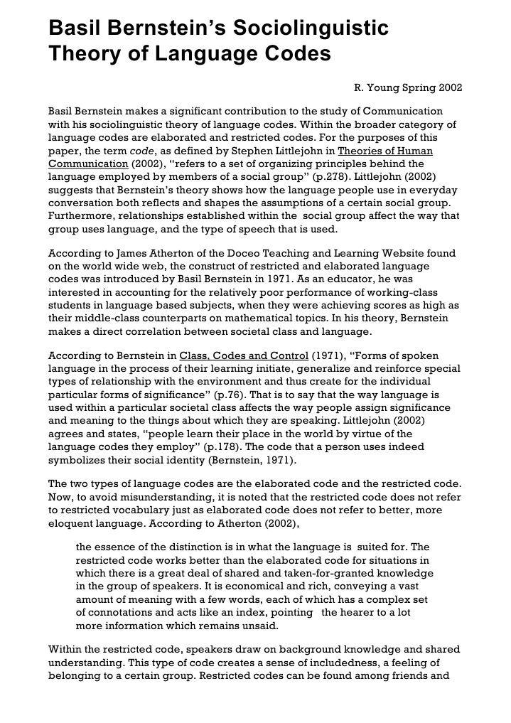 Language Codes | PDF | Academic Discipline Interactions | Cognition