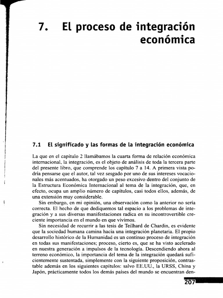 El Proceso de Integración Económica | PDF | Arancel | Mercado (economía)