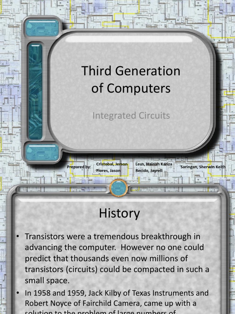 Third Generation Computers Overview | PDF | Very Large Scale ...