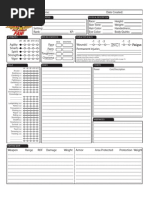 SWADE Combat Cheat Sheet | PDF | Grappling | Armour