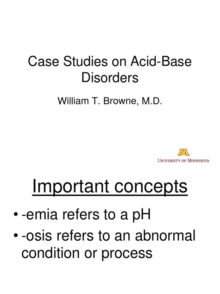 Acid-base Disorder Cases | Bicarbonate | Intensive Care Medicine